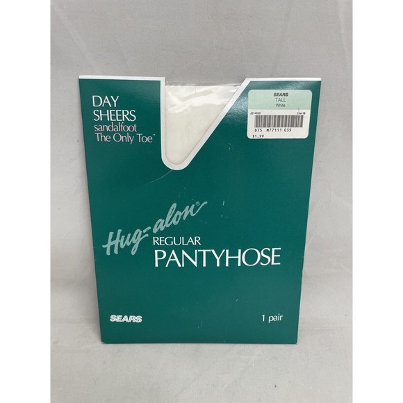 Sears | Accessories | Day Sheers Sandalfoot Tall White Hugalon ...